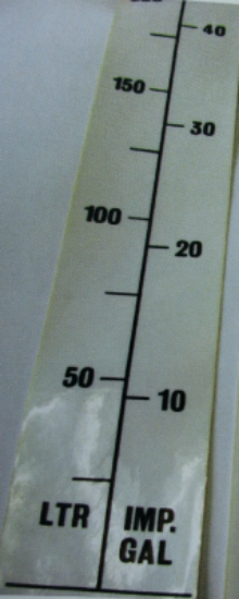 Agrico Plastics | Graduation Sticker | For Plastic Tanks | Liters and ...