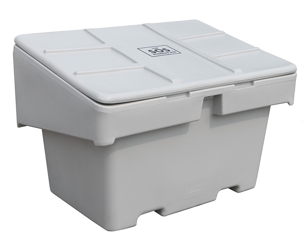 Agrico Plastics | Jumbo Plastic Storage Bin | Salt and Sand | 524 Liters