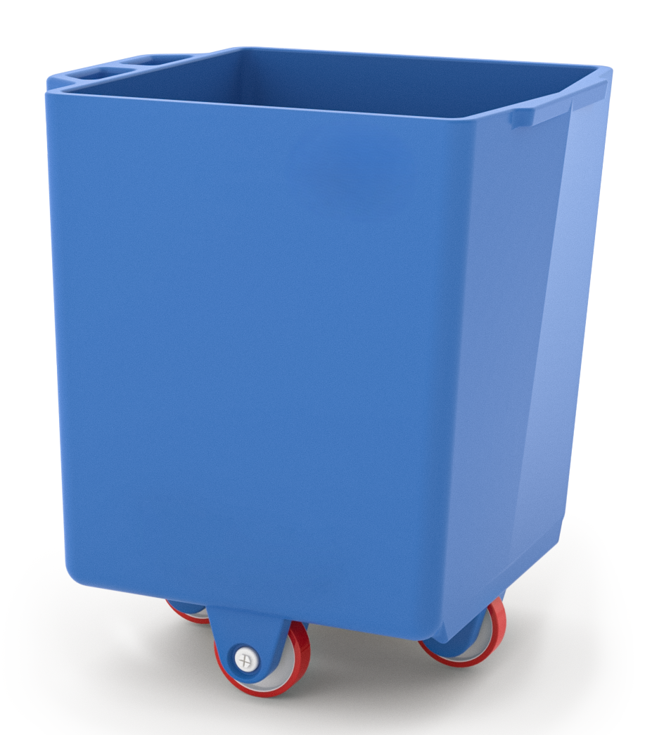 Agrico Plastics | Food Grade Meat Handling Plastic Box Cart | 29" x 33 ...