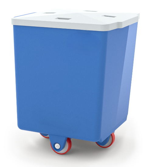 Agrico Plastics | Food Grade Meat Handling Plastic Box Cart | 29" x 33 ...