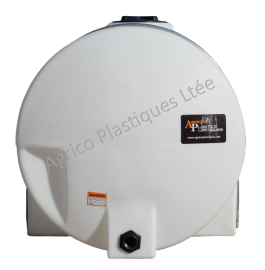 Agrico Plastics | Plastic tank | Horizontal 1000 gallons | Water and ...