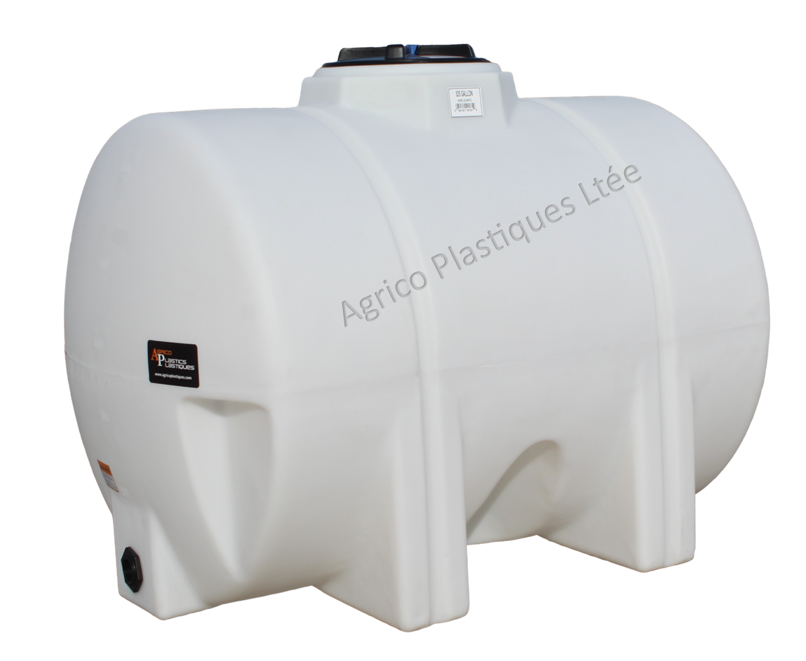 Agrico Plastiques | Réservoir Plastique | Horizontal 500 Gallons US ...