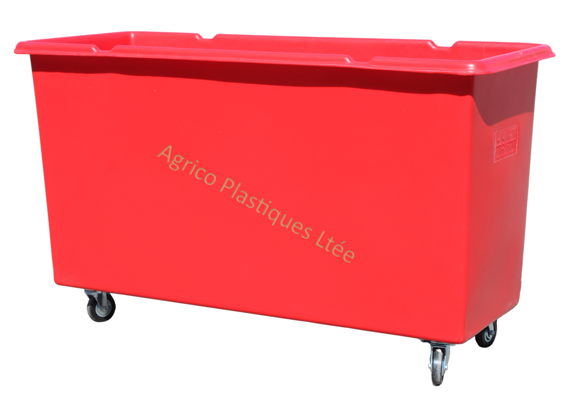 Agrico Plastics | Plastic Utility Bulk Box Cart | 19" x 48" x 28" Poly ...