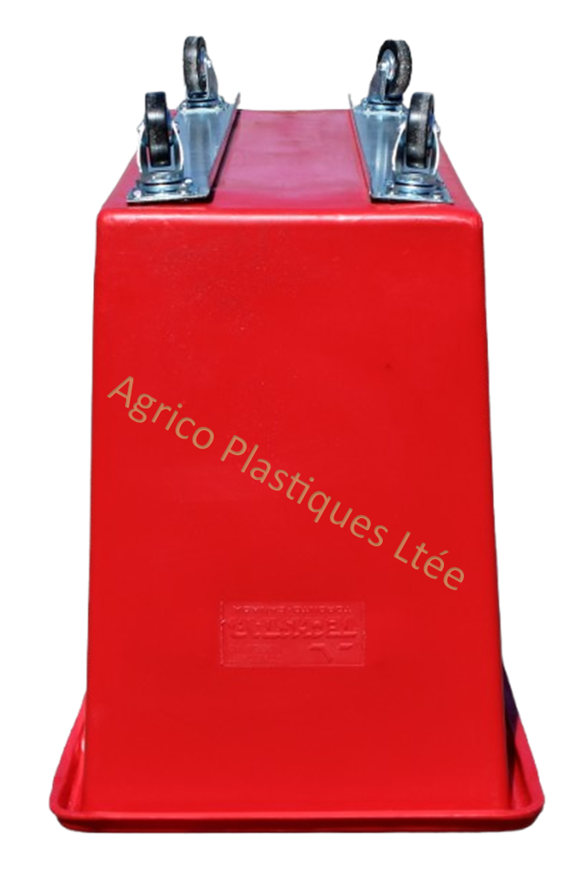 Agrico Plastics | Plastic Utility Bulk Box Cart | 19" x 48" x 28" Poly ...