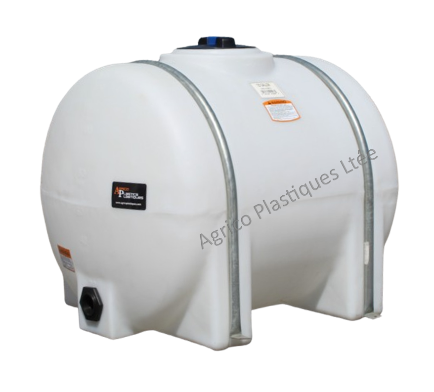 Agrico Plastiques | Réservoir Plastique | Horizontal 225 Gallons US ...